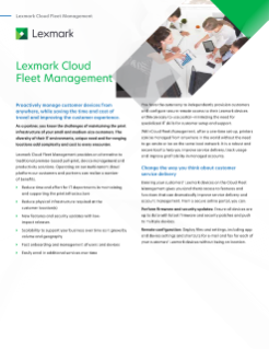 Lexmark Cloud Fleet Management
